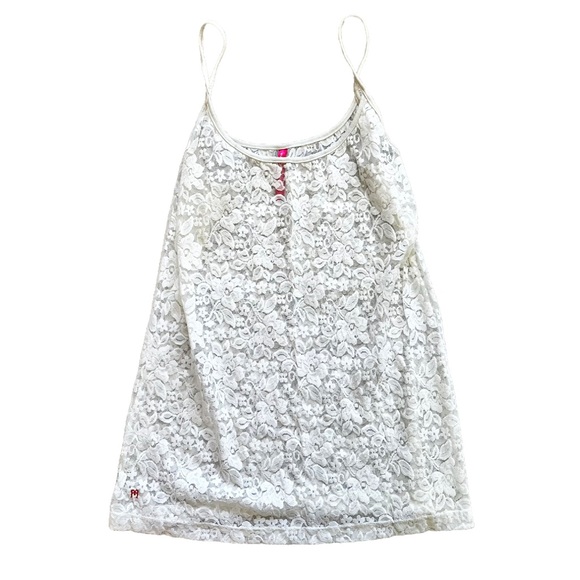 Ruby Ribbon | Tops | Ruby Ribbon Sheer Lace Tank Size Xl Chic Sexy ...